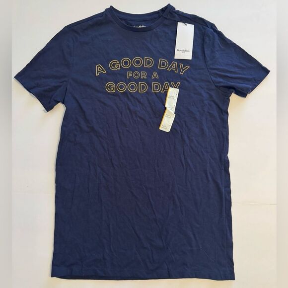 Goodfellow & Co | Shirts | Goodfellow Co Mens Navy Blue Tshirt Gold ...